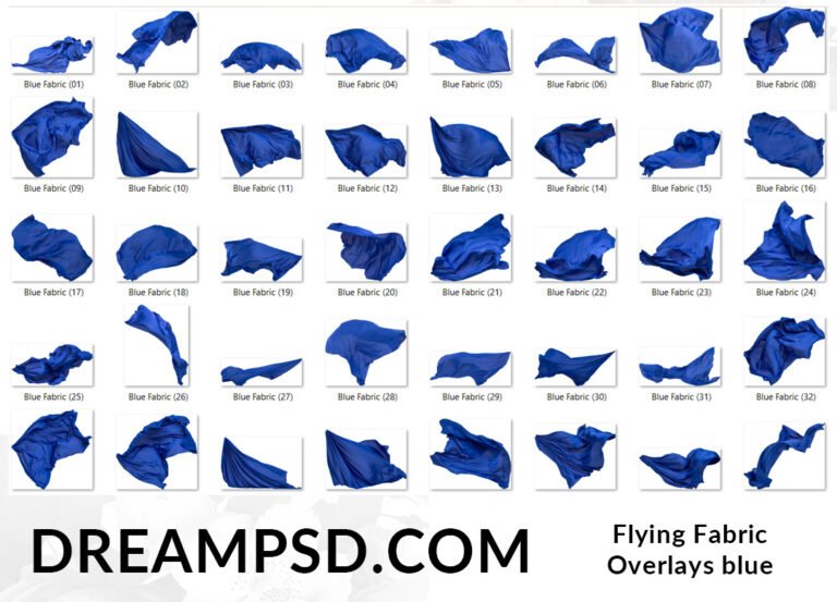 Flying Fabric Overlays Blue – dreampsd.com