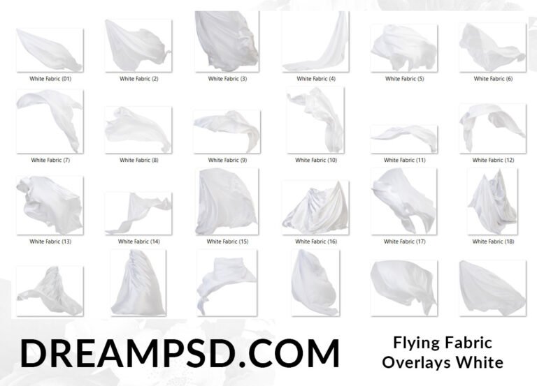 Flying Fabric Overlays White » dreampsd.com