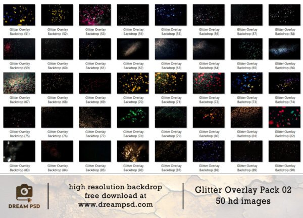 beautiful background for your photographs, Glitter Overlay Pack 02